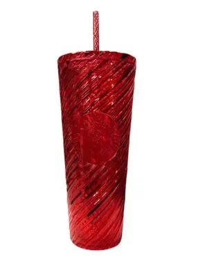 Starbucks | Other | Ra Starbucks Red Swirl Cold Cup 24oz Reusable Venti ...